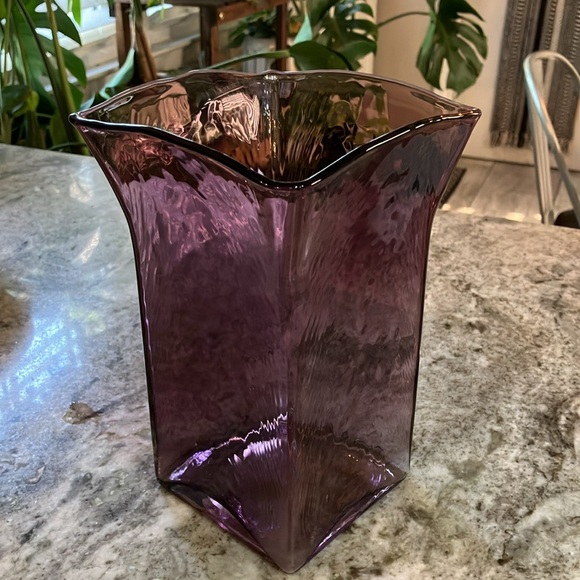 Accents | Vintage Blenko Art Glass Vase Amethyst 8 | Poshmark